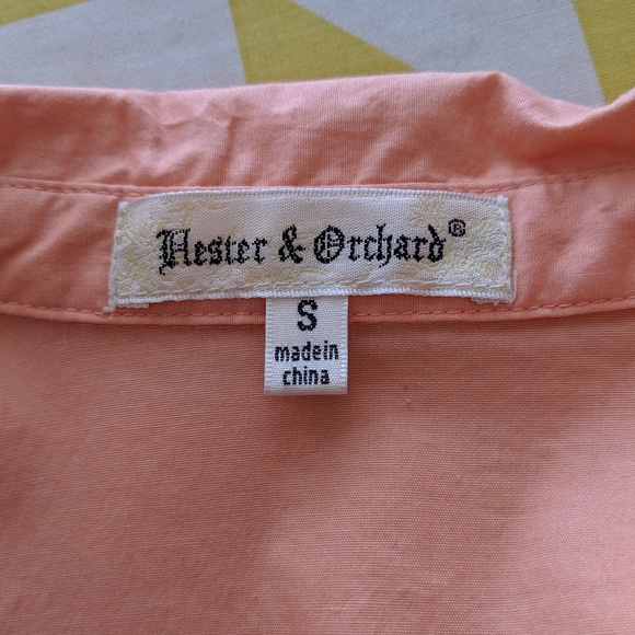 Hester & Orchard | Tops | Hester Orchard Salmon Button Up Shirt S | Poshmark